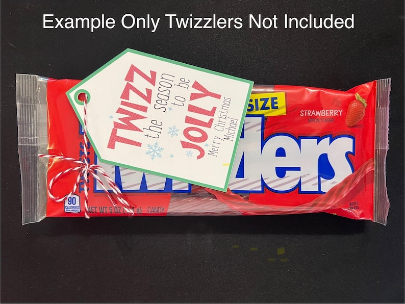 Twizz the Season Gift Tags, Holiday Treat Tags - Etsy