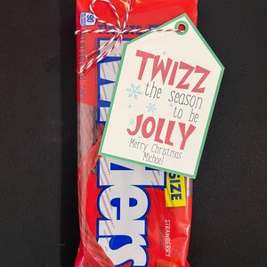 Twizz the Season Gift Tags, Holiday Treat Tags - Etsy