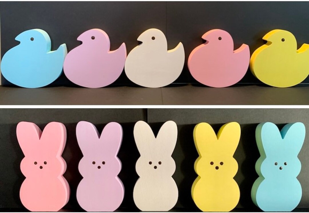 PEEPS WOOD EASTER, Peep Shaped Craft Blank - Etsy UK