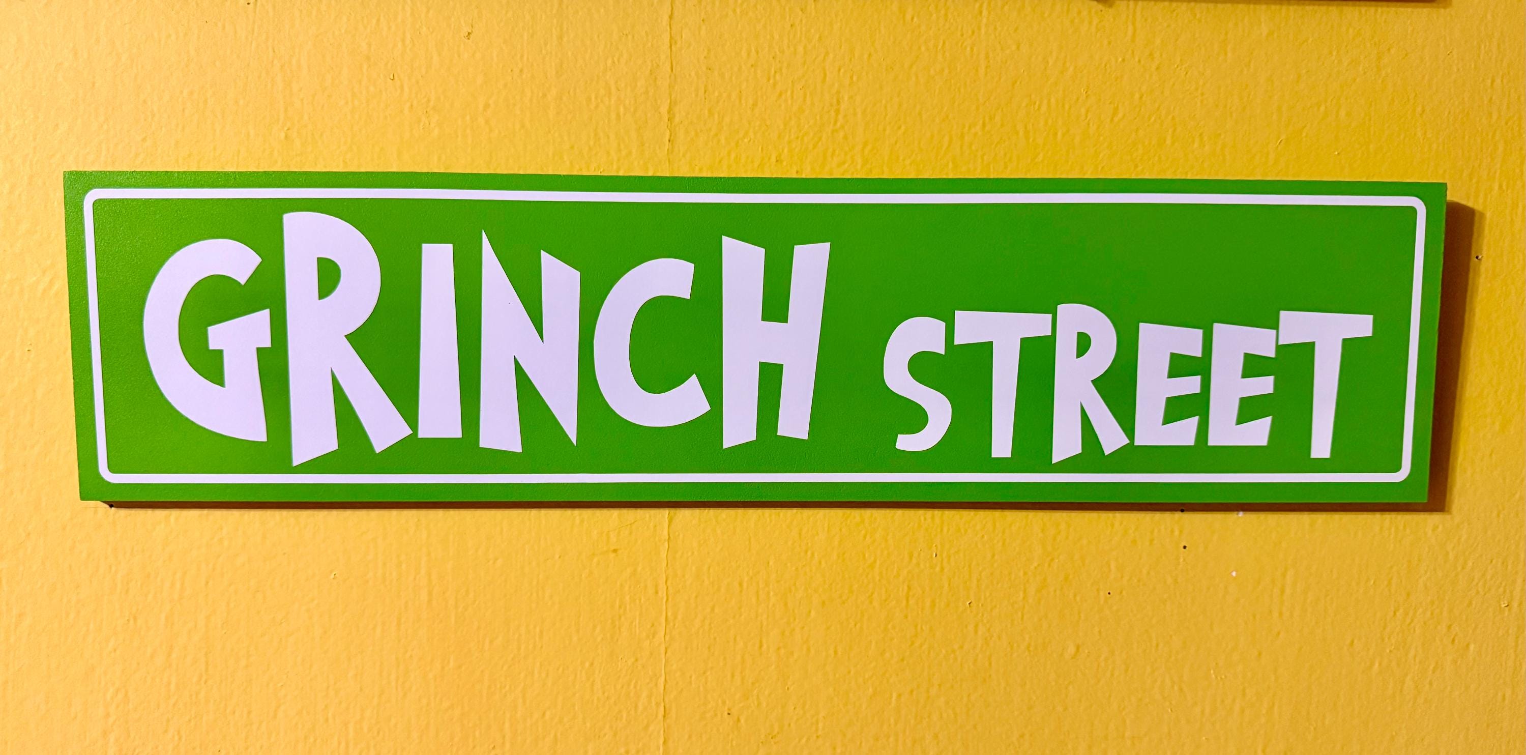 Grinch Parking Sign, Grinch Street - Etsy