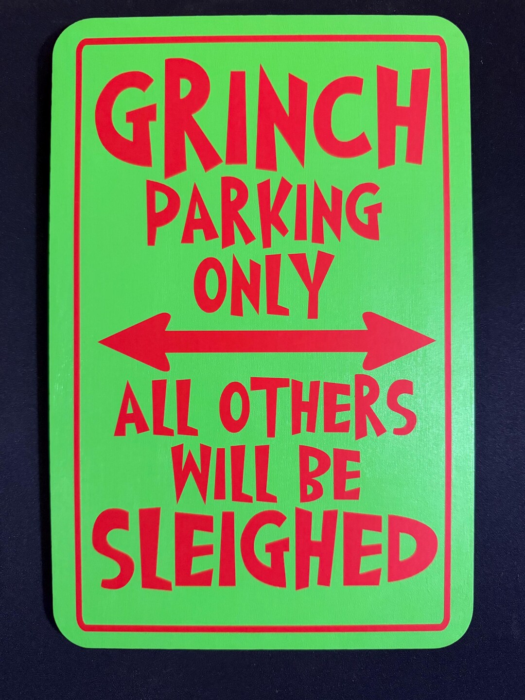 Grinch Parking Sign, Grinch Street - Etsy