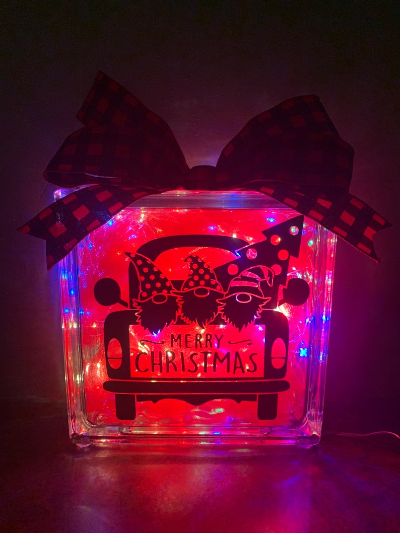 Glass Block Grinch, Snowman, Farmhouse Merry Christmas - Etsy