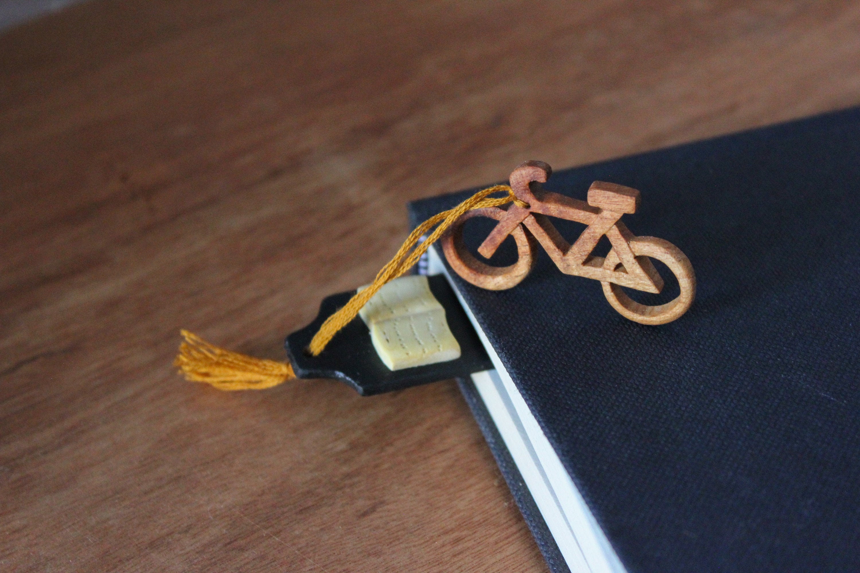 Wooden Handmade Bookmark for Bicycle and Bookworm Unique Gift - Etsy