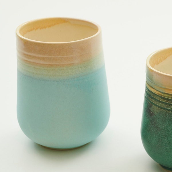Ceramic Water Glass - Etsy