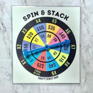 Spin & Stack Laminated Savings Challenge Game - Etsy