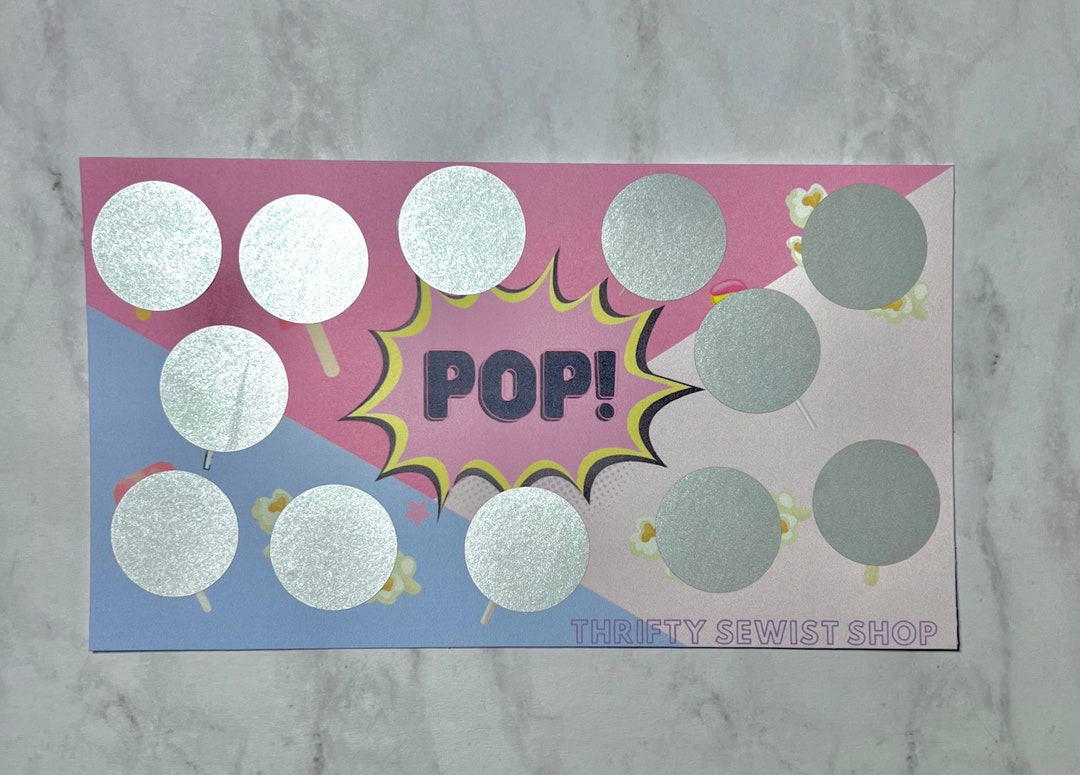 POP! Scratch off Savings Challenge - Etsy