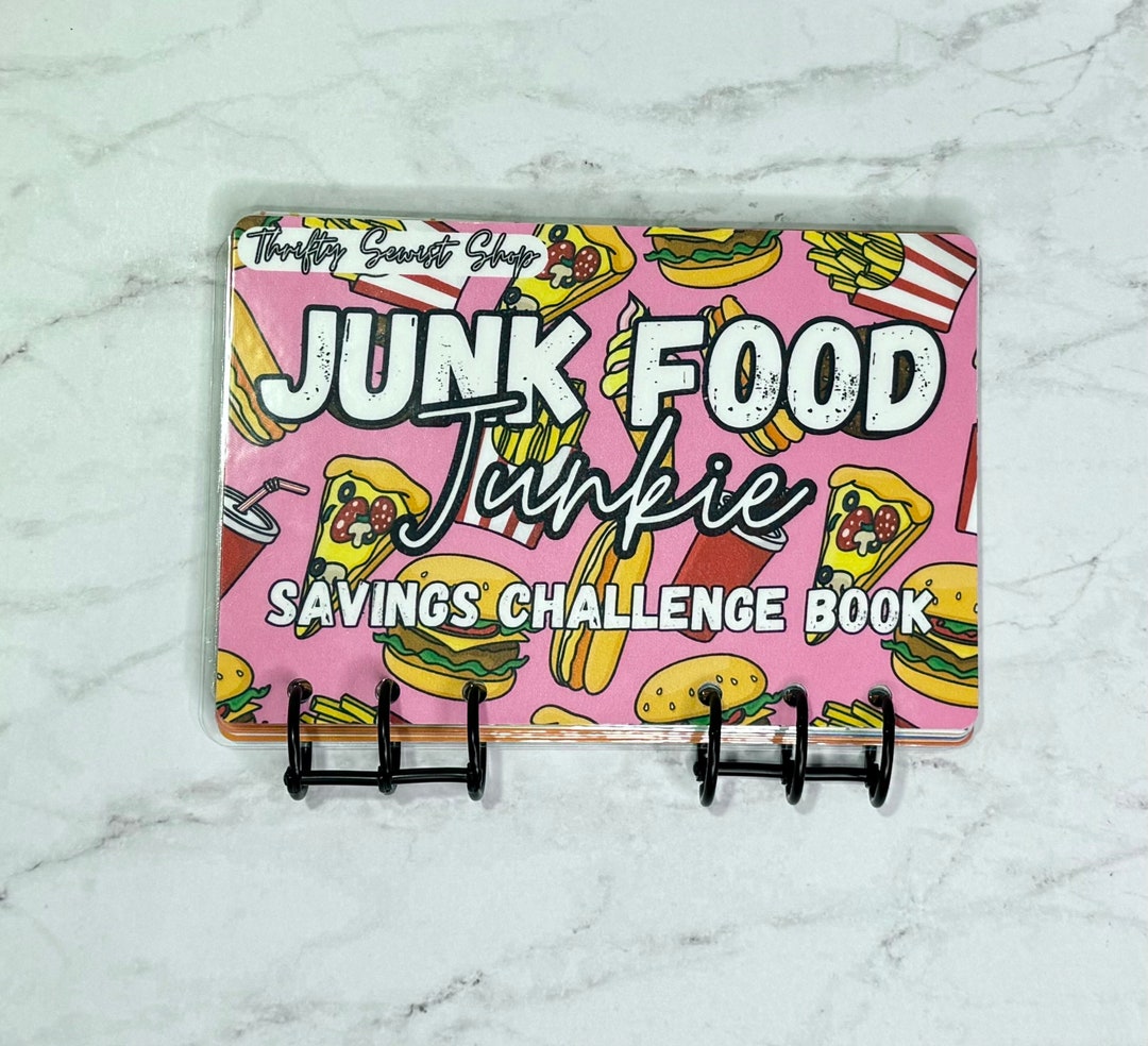 Junk Food Junkie Laminated Savings Challenge Binder - Etsy