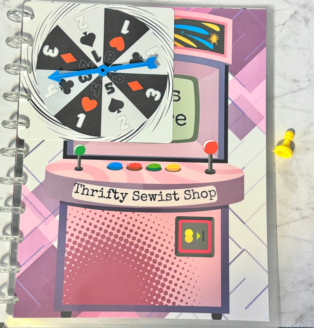 Games Galore-8.5" X 11" Laminated Savings Challenge Book With Spinner ...