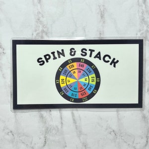 Spin & Stack Laminated Savings Challenge Game - Etsy