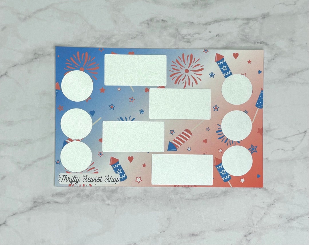 Fireworks Scratch off Savings Challenge - Etsy