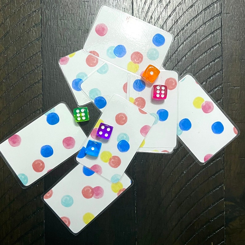 Dizzy Dice Laminated Card Game - Etsy