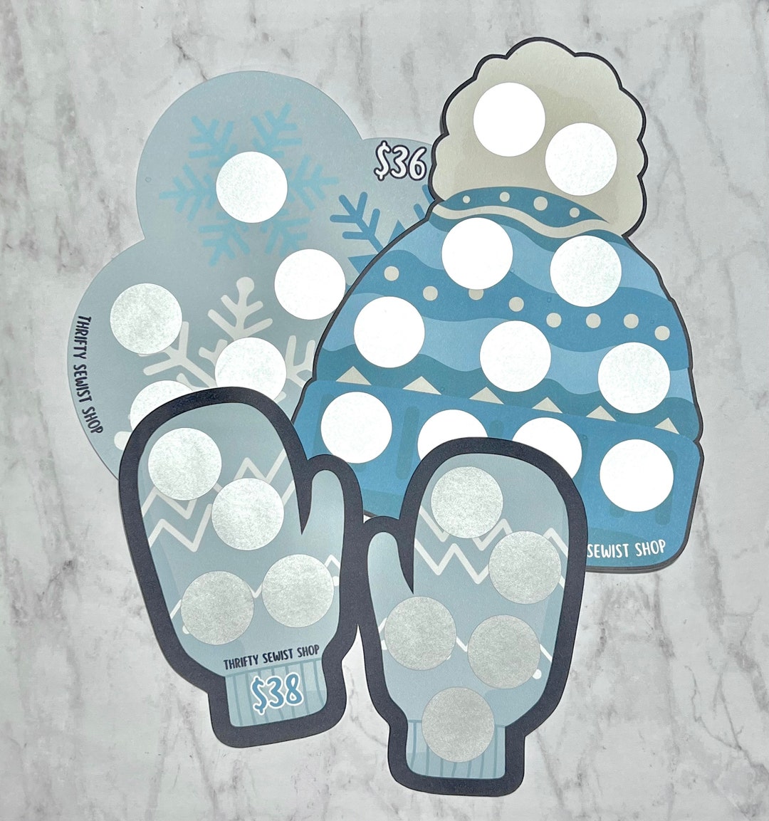 Winter Scratch off Savings Challenges - Etsy