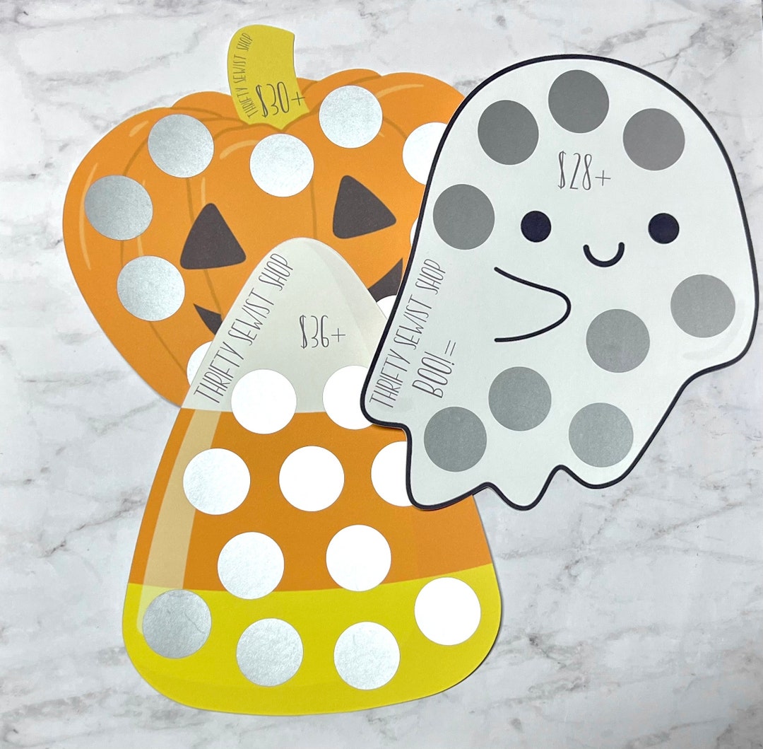 Halloween Scratch off Savings Challenges - Etsy