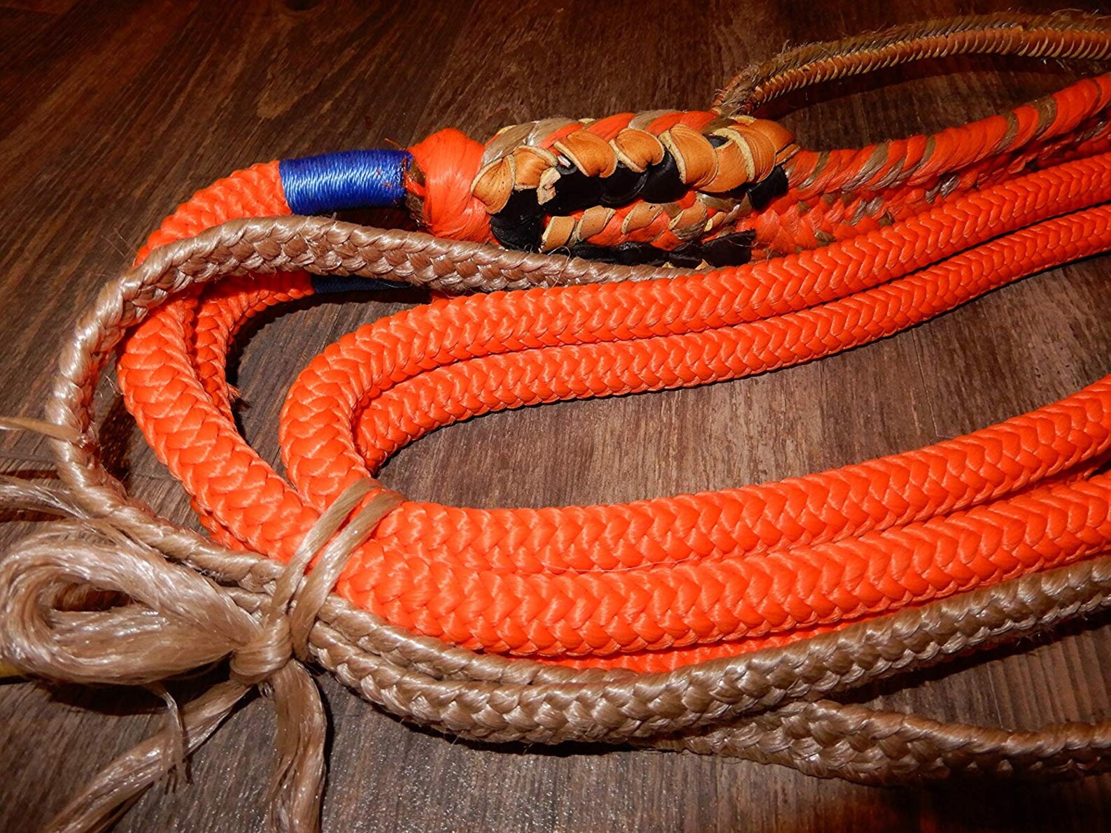 Bull Rope Orange Custom PRO 9/7 Right Hand EPT Bull Ropes Bull Riding ...