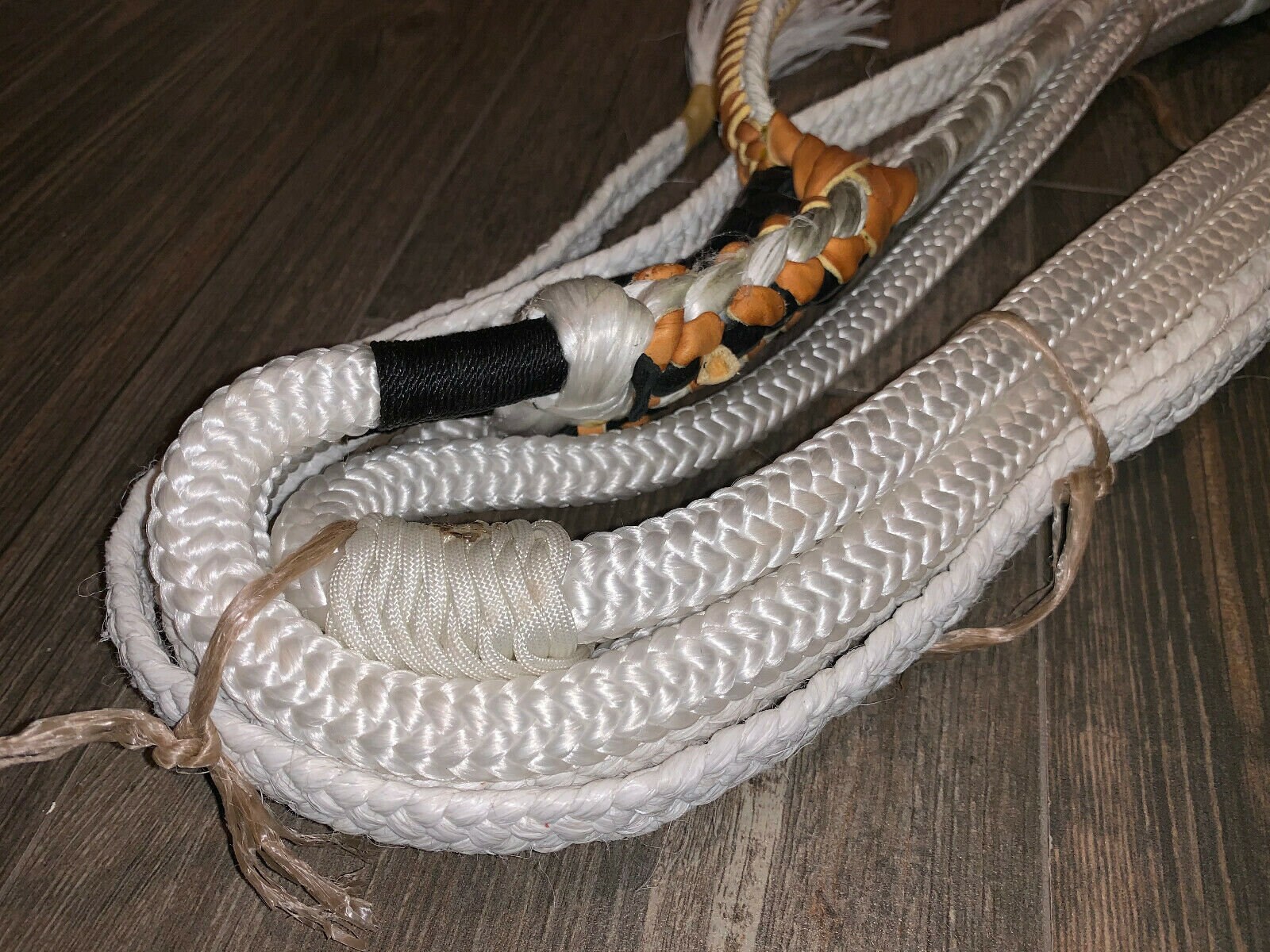 Bull Rope the Ghost Rope EPT Signature White PRO 9/7 LH 3/4 X 3/4 Bull ...