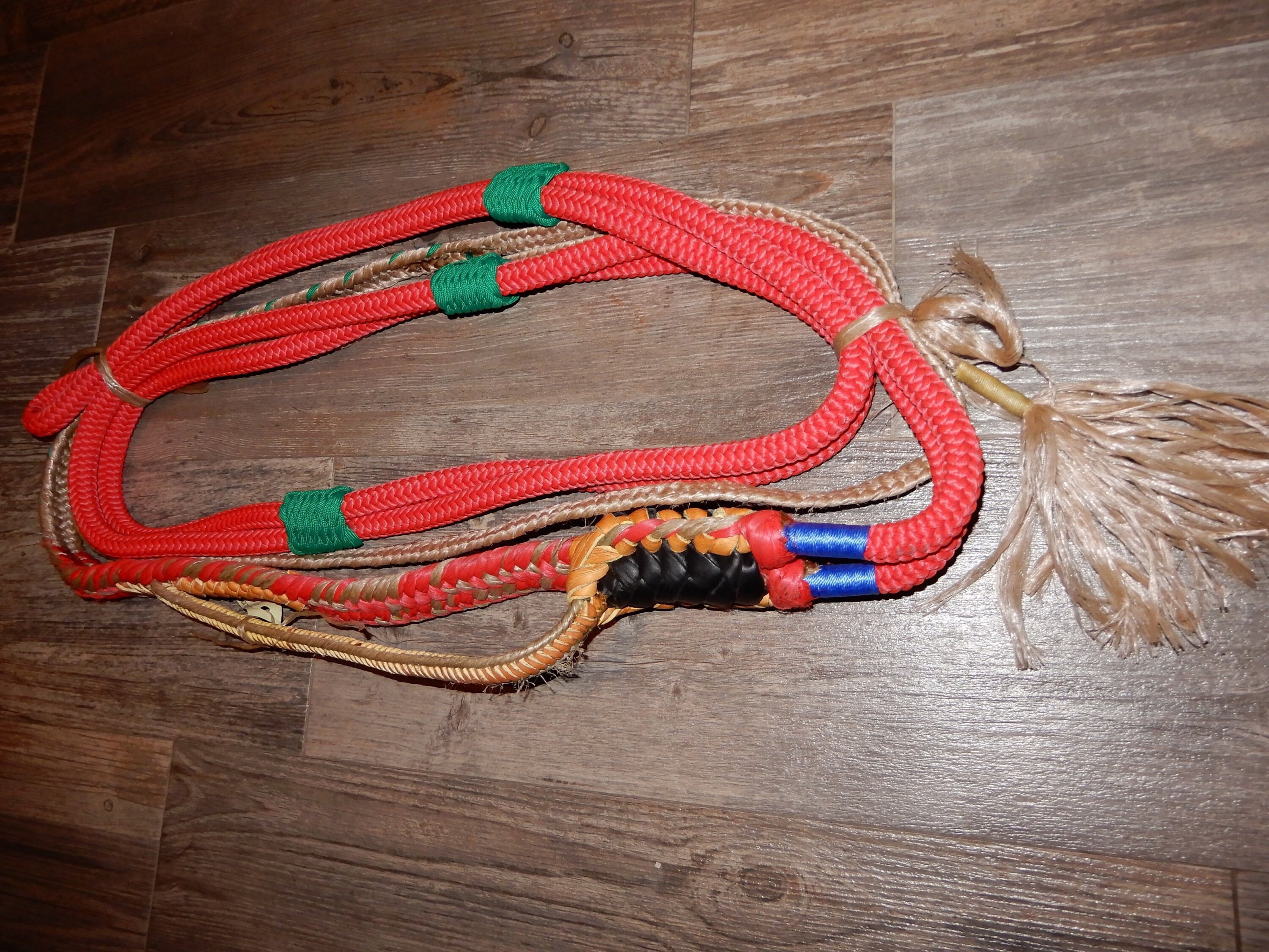 Mini Bull rope Red 9/7 Left Hand EPT Bull Ropes Bull riding rodeo mini ...