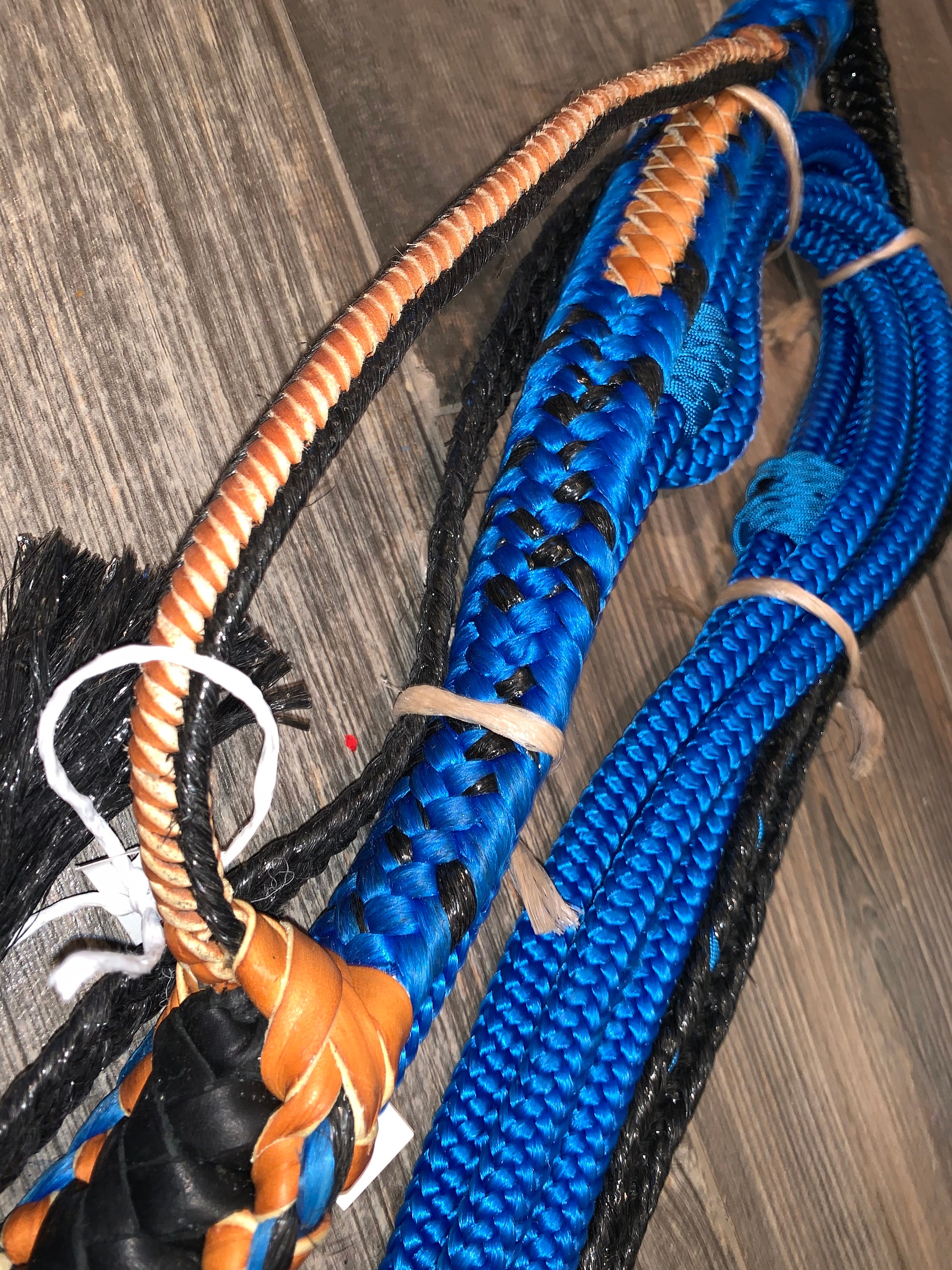Bull Rope Blue & Black Pro 9/7 Right Hand 3/4 X 3/4 Ept Bull Ropes Bull ...