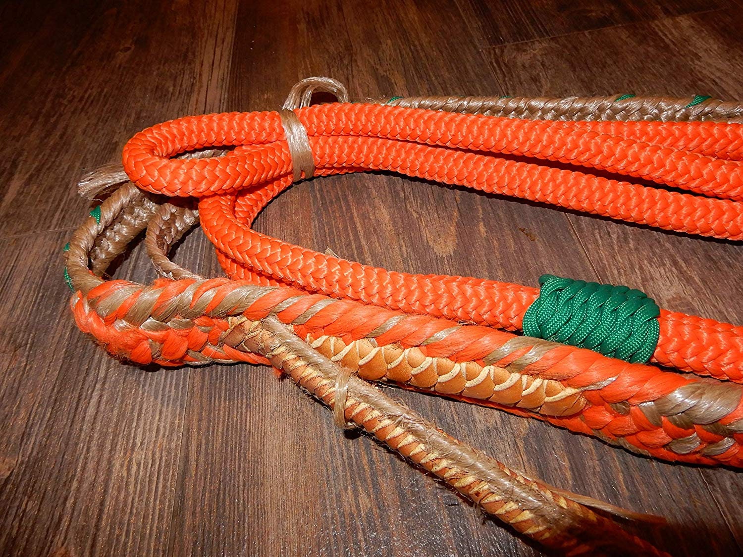Bull Rope Orange Custom PRO 9/7 Right Hand EPT Bull Ropes Bull Riding ...