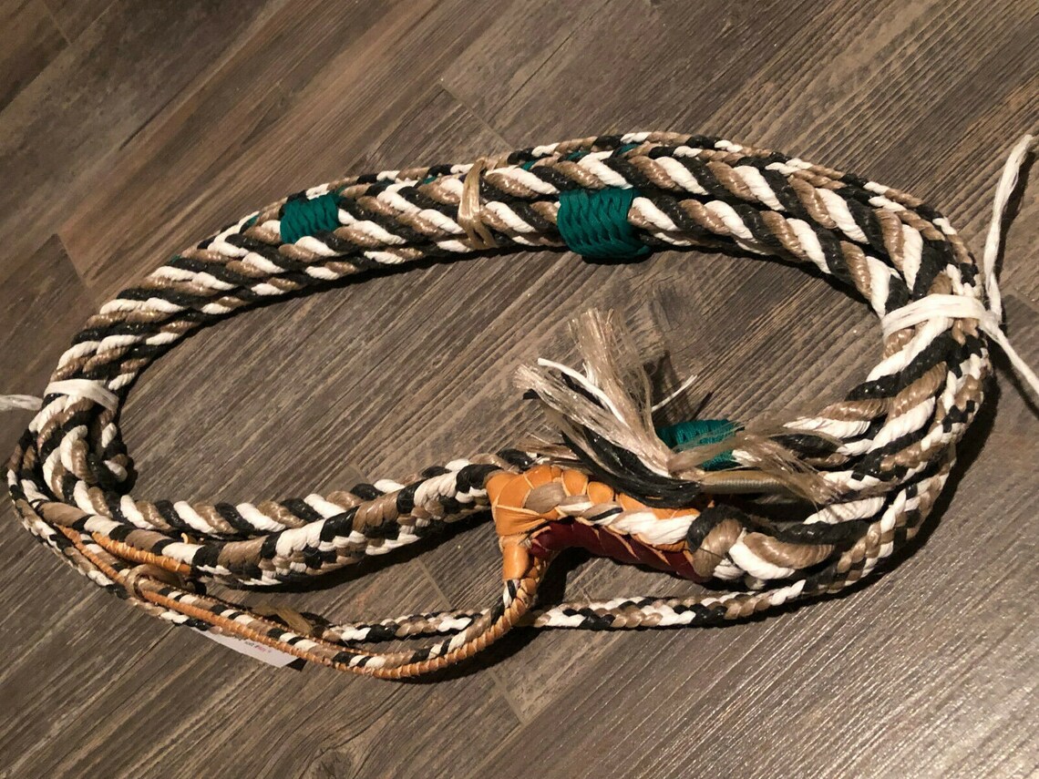 Bull Rope Tri Colored POLY Custom PRO 9/7 Left Hand EPT Bull Ropes ...