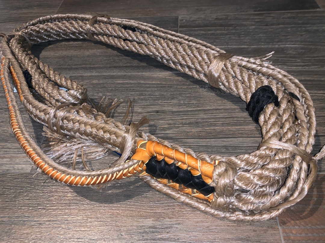 EPT Bull Ropes Traditional Tan Poly Pro 9x7rh Rodeo Riding - Etsy