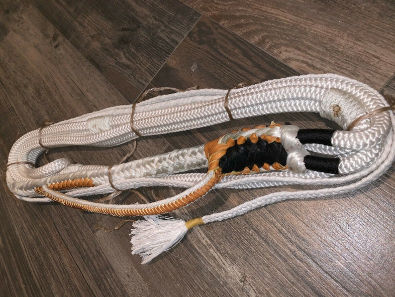 Bull Rope the Ghost Rope EPT Signature White PRO 9/7 LH 3/4 X 3/4 Bull ...