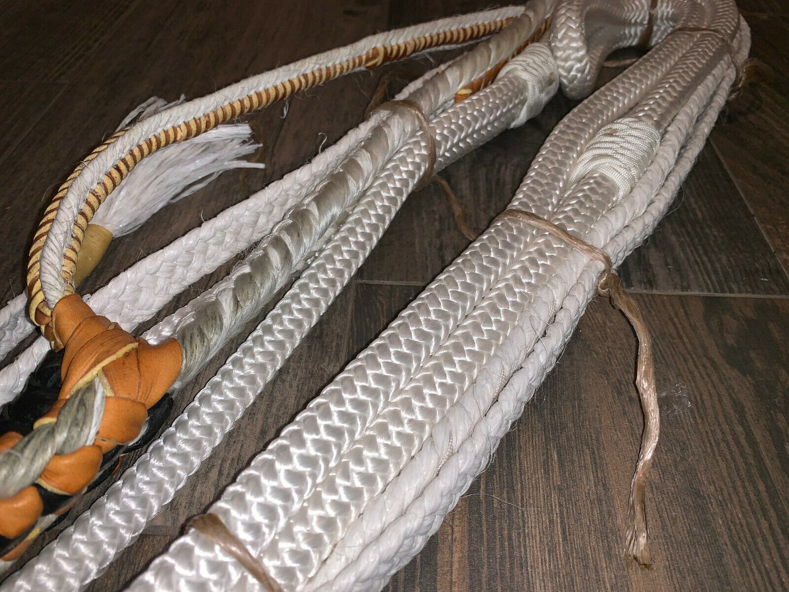 Bull Rope the Ghost Rope EPT Signature White PRO 9/7 LH 3/4 X 3/4 Bull ...