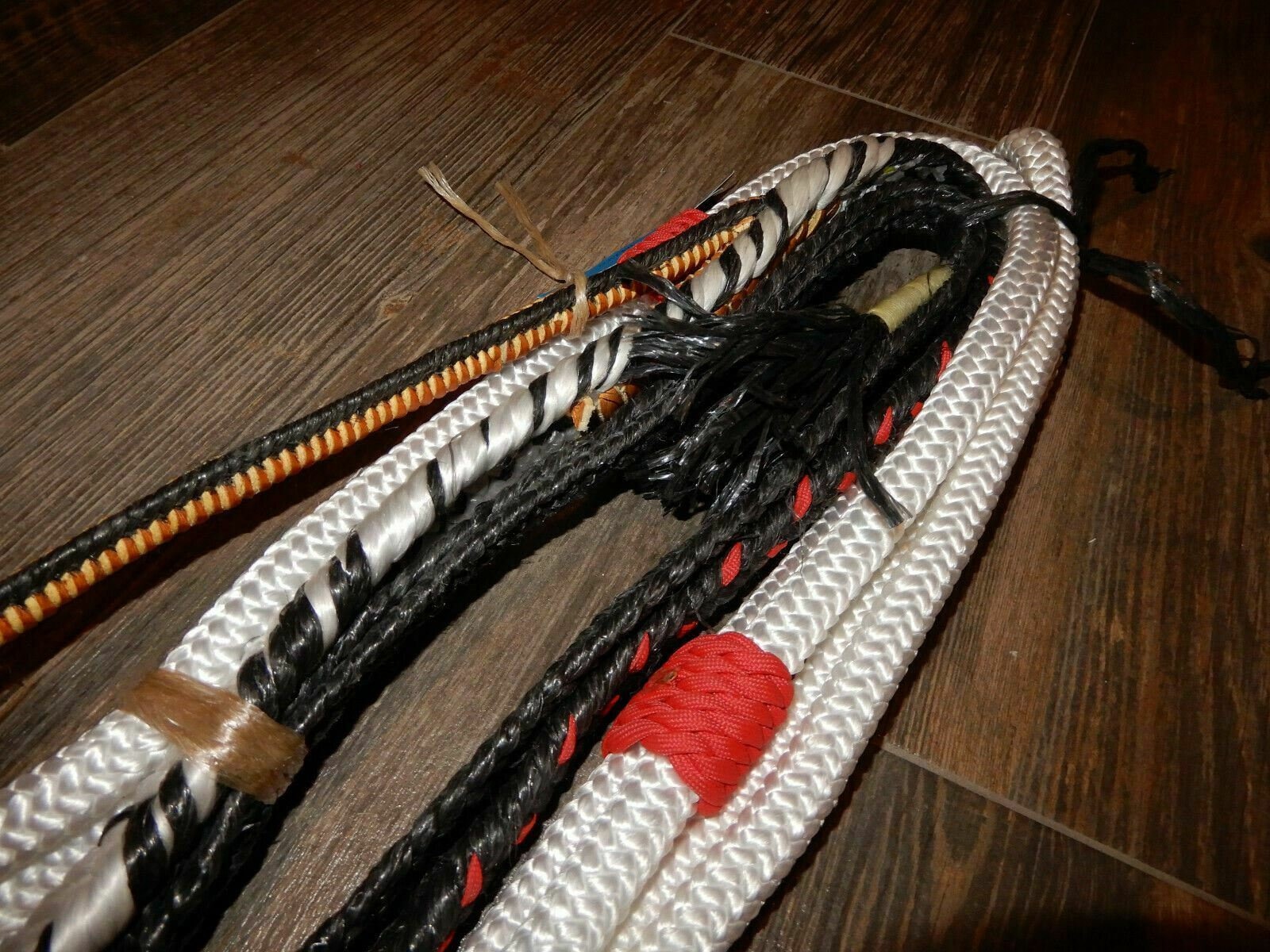 Bull Rope White & Black Pbr Pro 9/7 Left Hand Ept Bull Ropes - Etsy UK