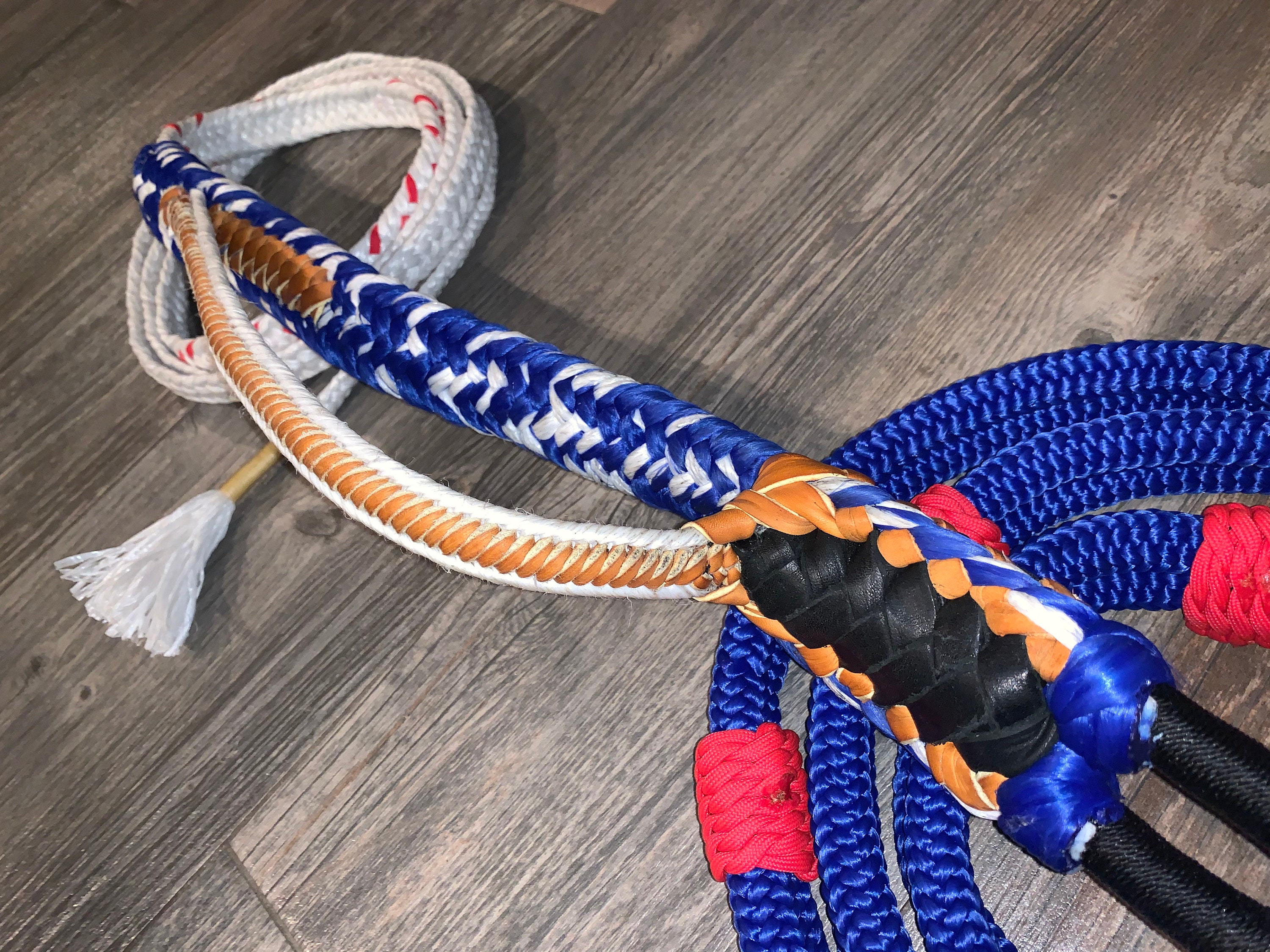 The Patriot Rope EPT Signature Blue on White Poly Pro 9/7 LH Soft 3/4 X ...