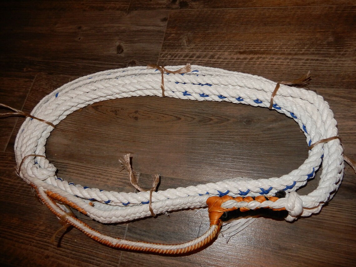 Bull Rope Poly White Custom PRO 9/7 Right Hand EPT Bull Ropes - Etsy