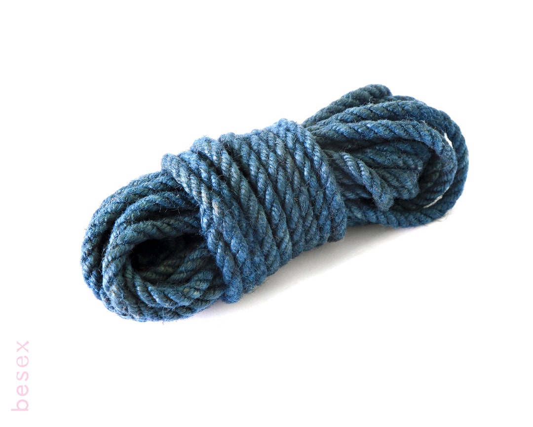 Blue Jute Rope Shibari Rope Bdsm Bondage Rope Jute Bondage Rope Sex
