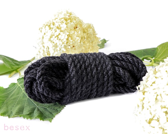Black Jute Rope Shibari Rope BDSM Bondage Rope Jute Bondage - Etsy