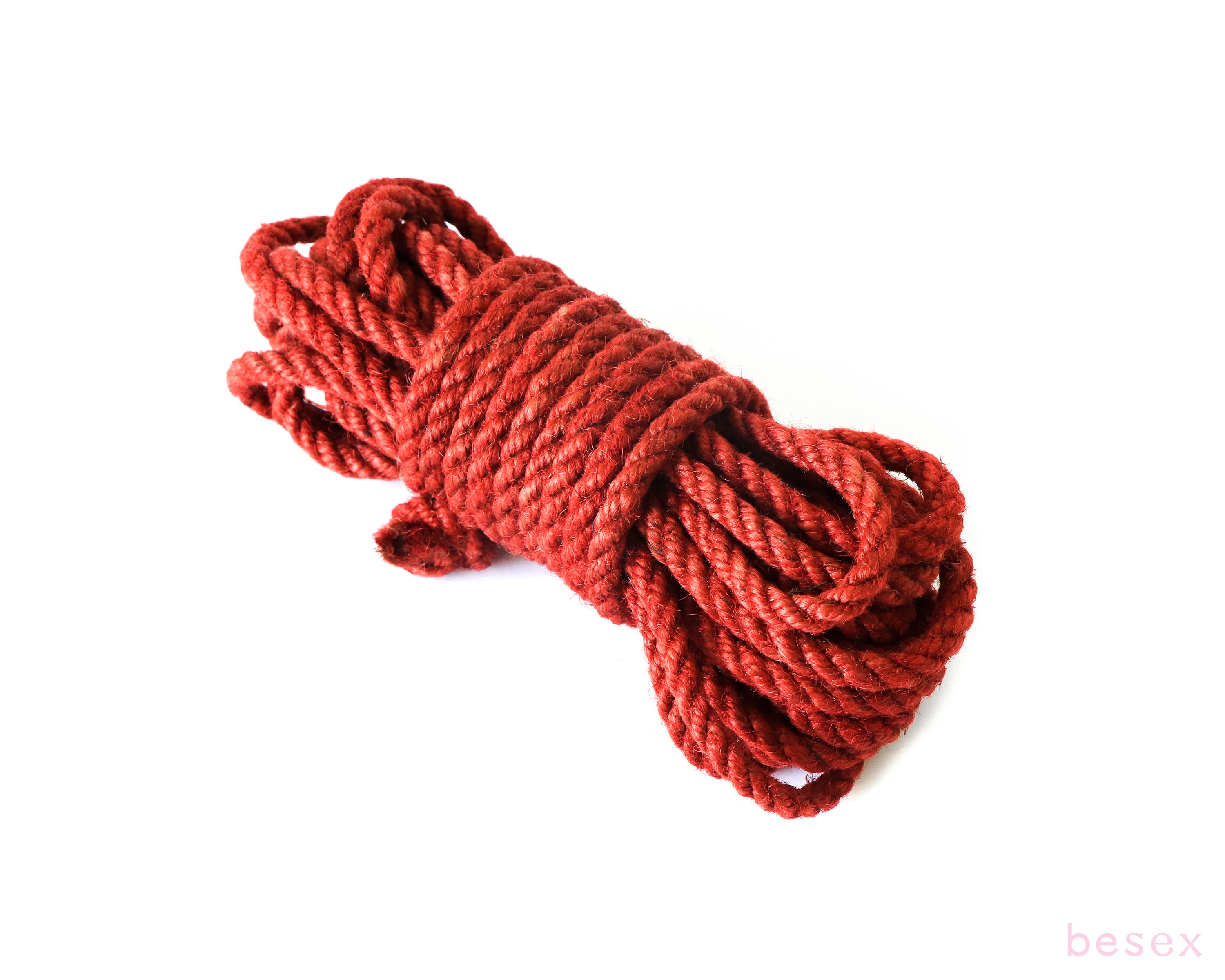 Red Jute Rope, Shibari Rope, BDSM Bondage Rope, Jute Bondage Rope, Sex ...