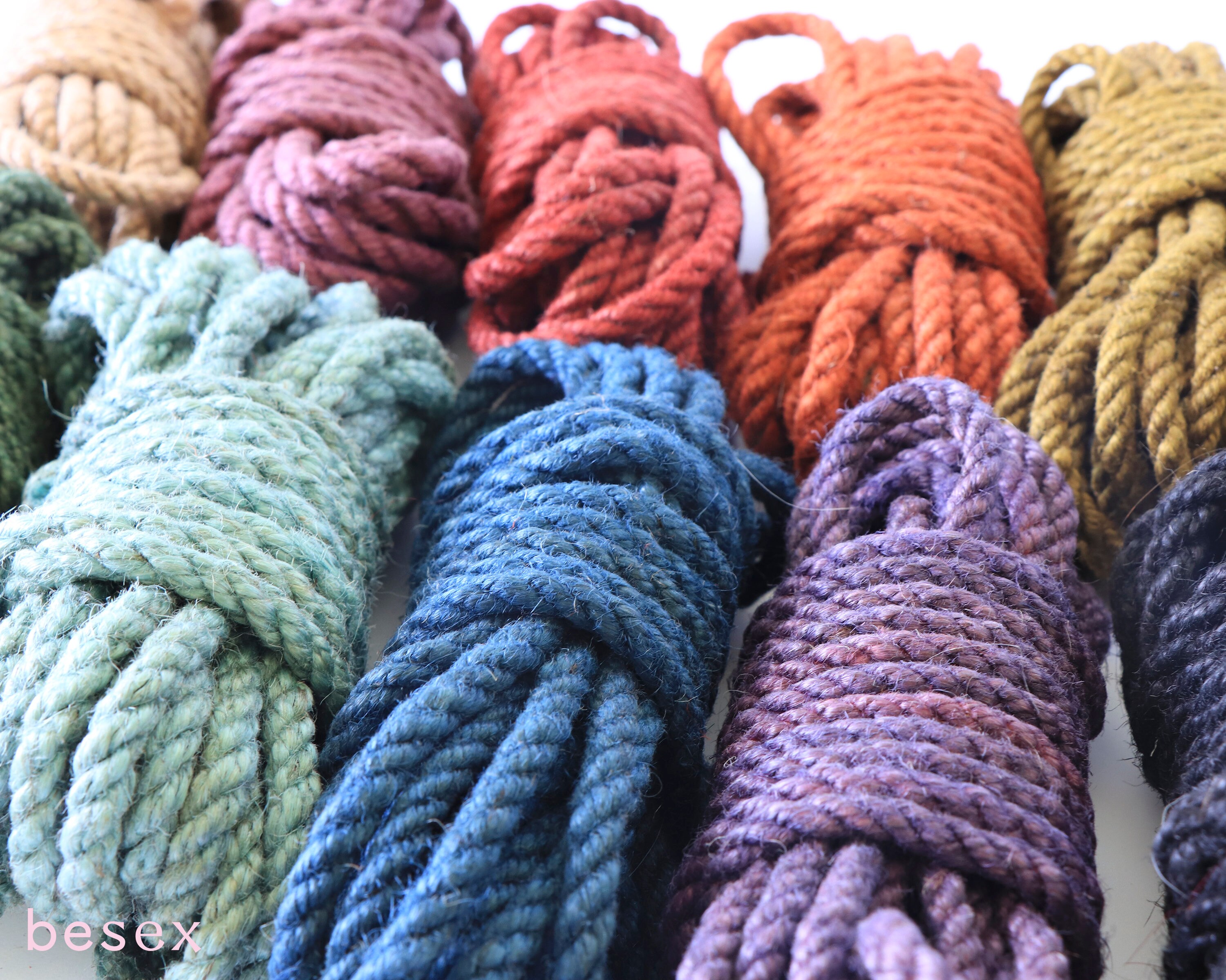 Red Jute Rope, Shibari Rope, BDSM Bondage Rope, Jute Bondage Rope, Sex ...