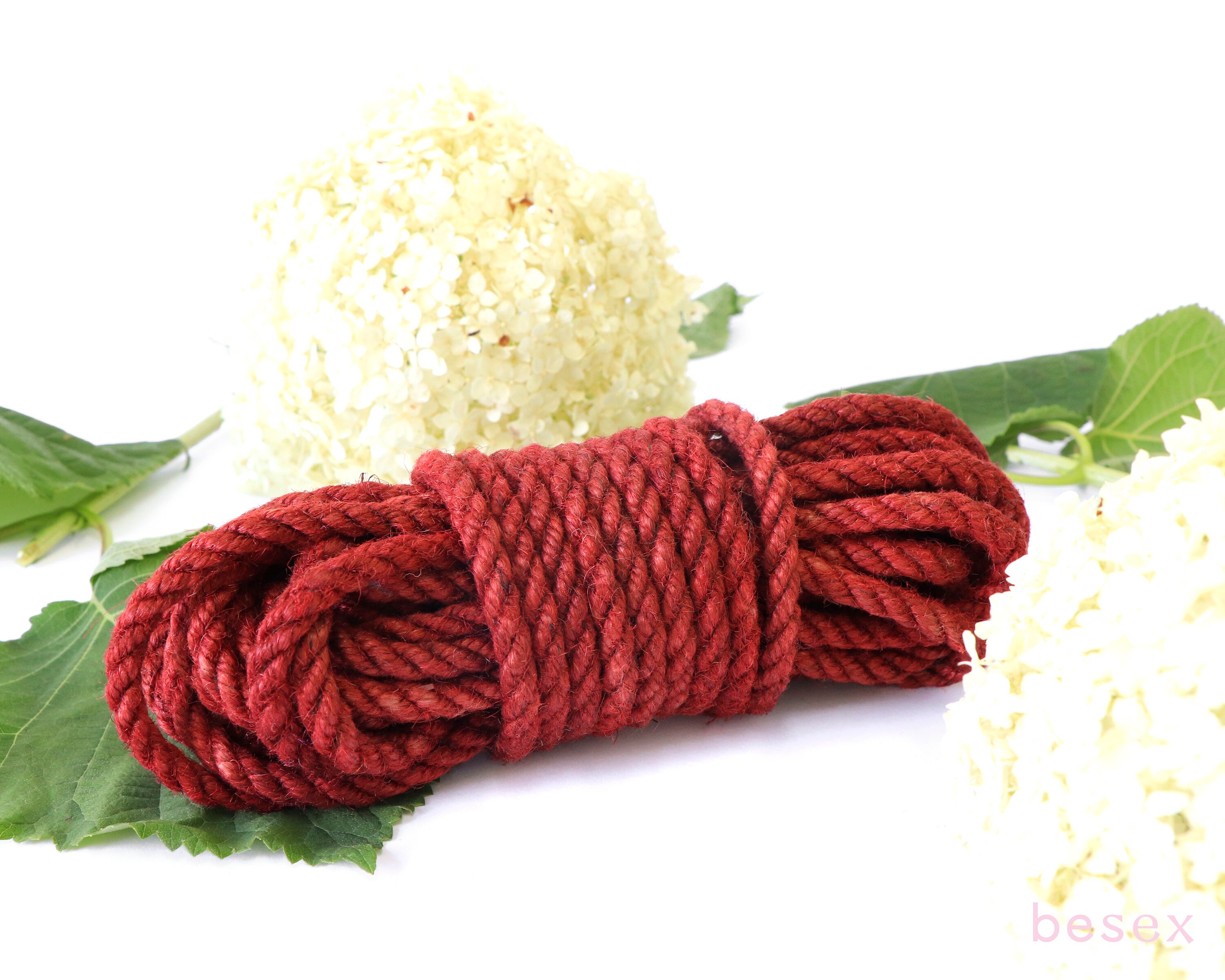 Red Jute Rope Shibari Rope BDSM Bondage Rope Jute Bondage - Etsy