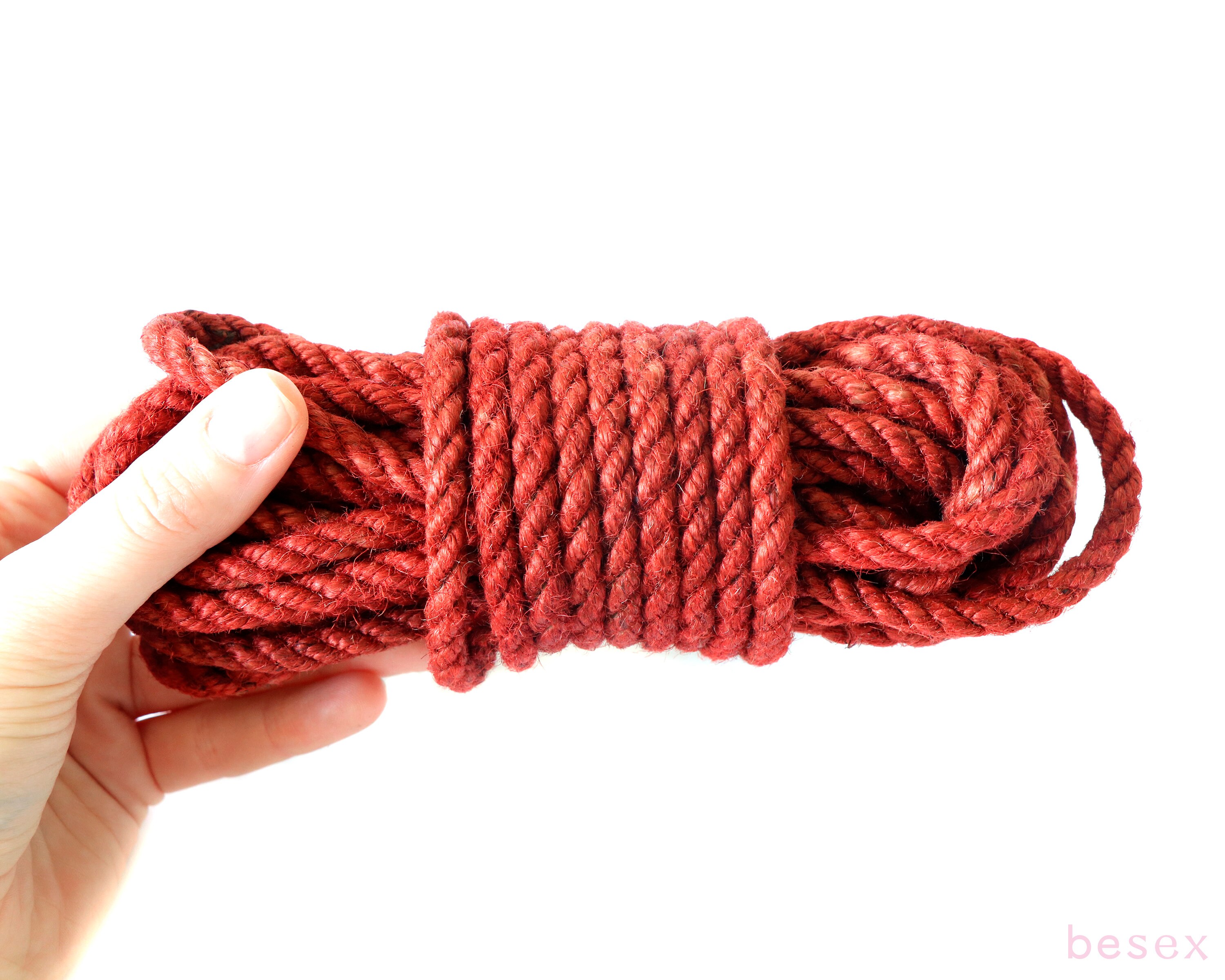Red Jute Rope Shibari Rope BDSM Bondage Rope Jute Bondage - Etsy