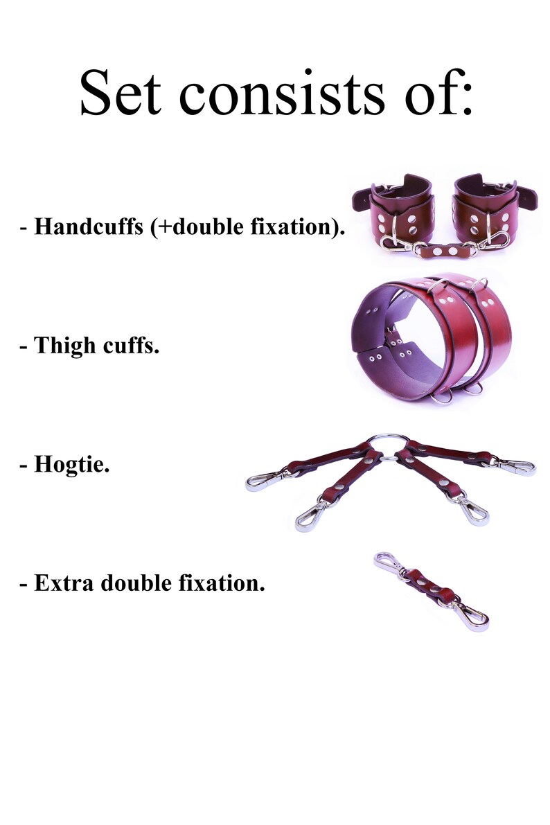 Bdsm Sex Bondage Set Bondage Fetish Submissive Set Bdsm Etsy