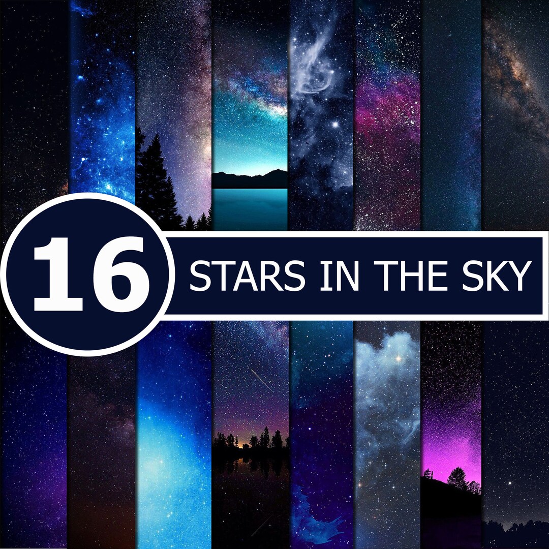 Stars Textures Paper-galaxy Wallpaper-floor Paper-scrapbooking - Etsy