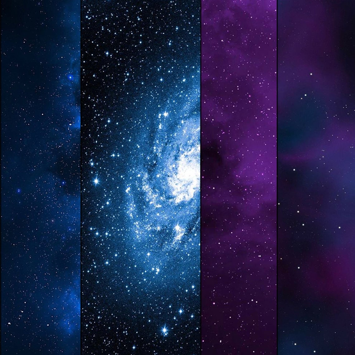 Galaxy Textures Paper-galaxy Wallpaper-floor Paper-scrapbooking Craft ...
