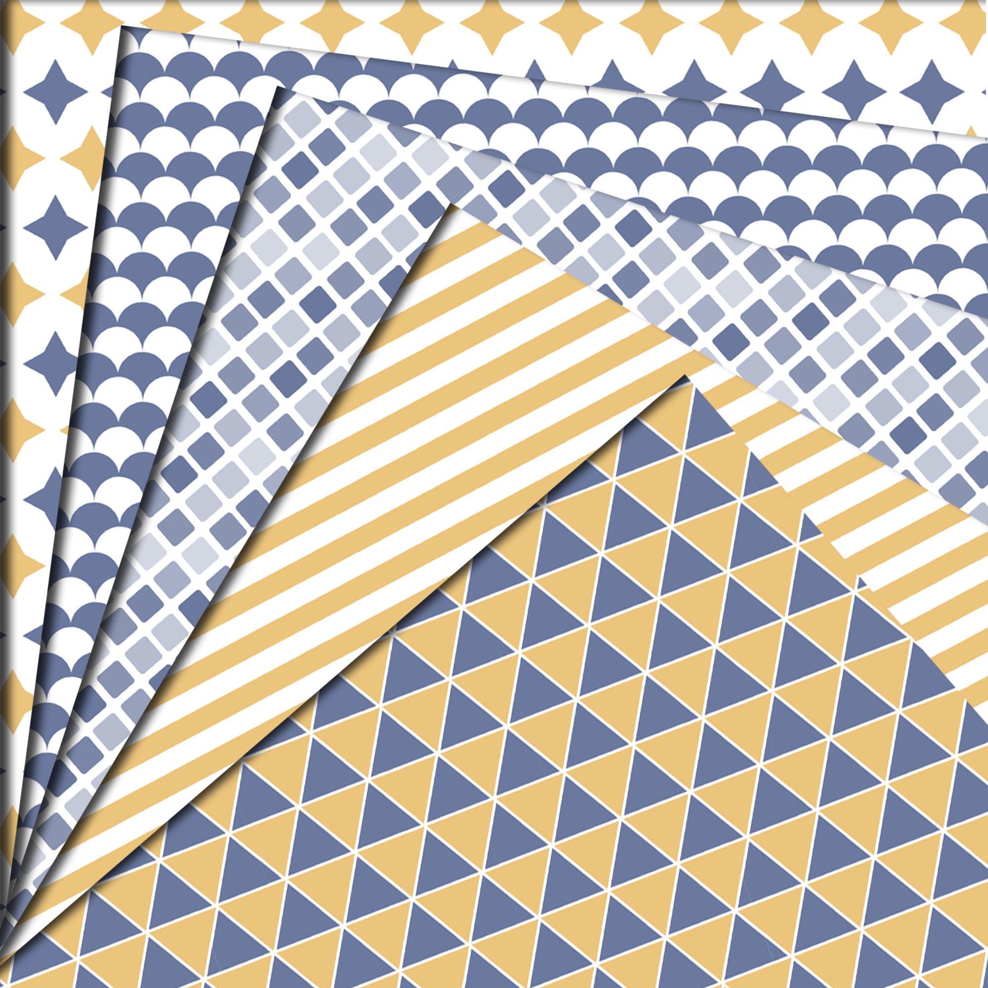 Icy Stone-24 Digital Paper-Wallpaper-Scrapbooking Craft | Etsy