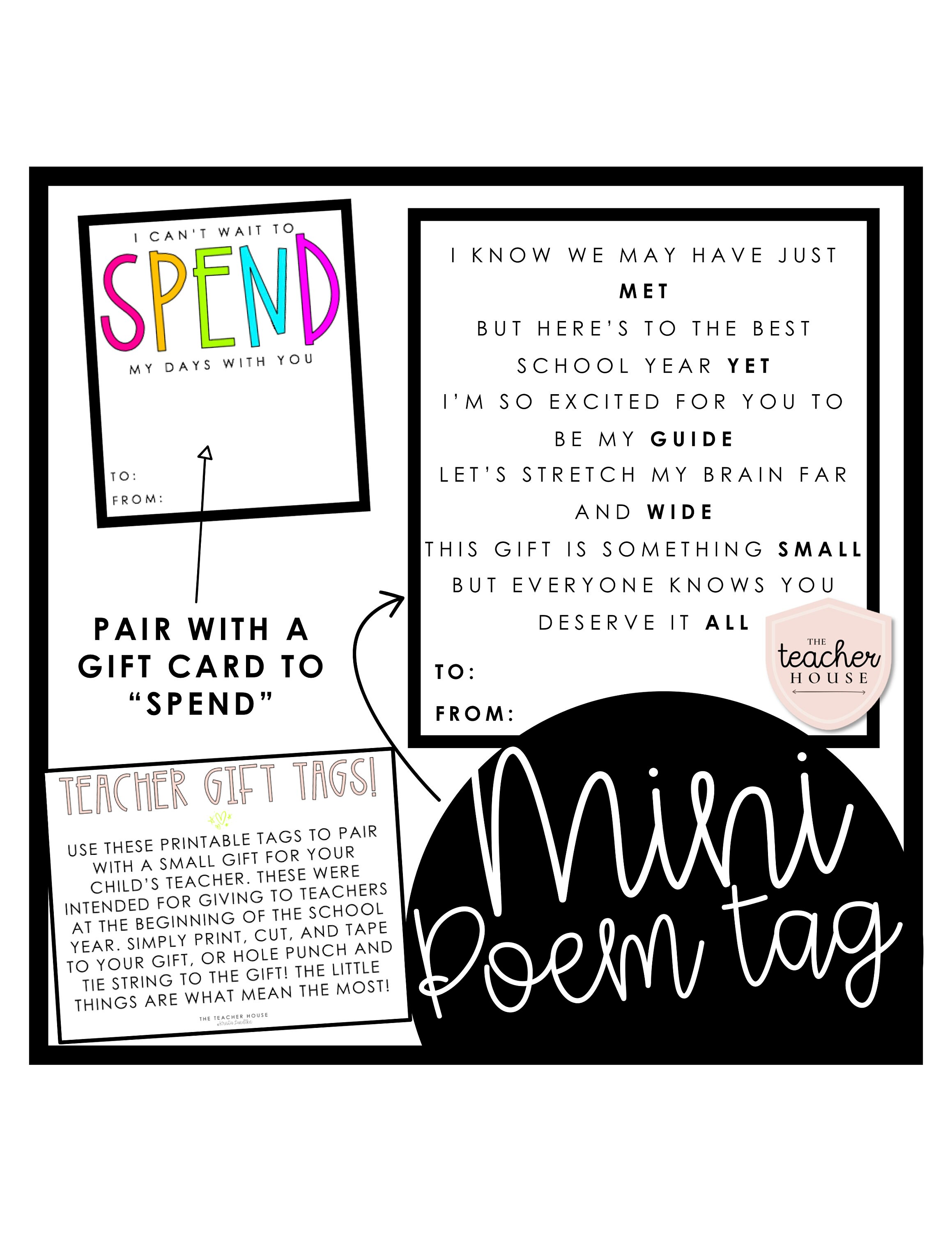 Printable Back to School Teacher Gift Tags - Etsy