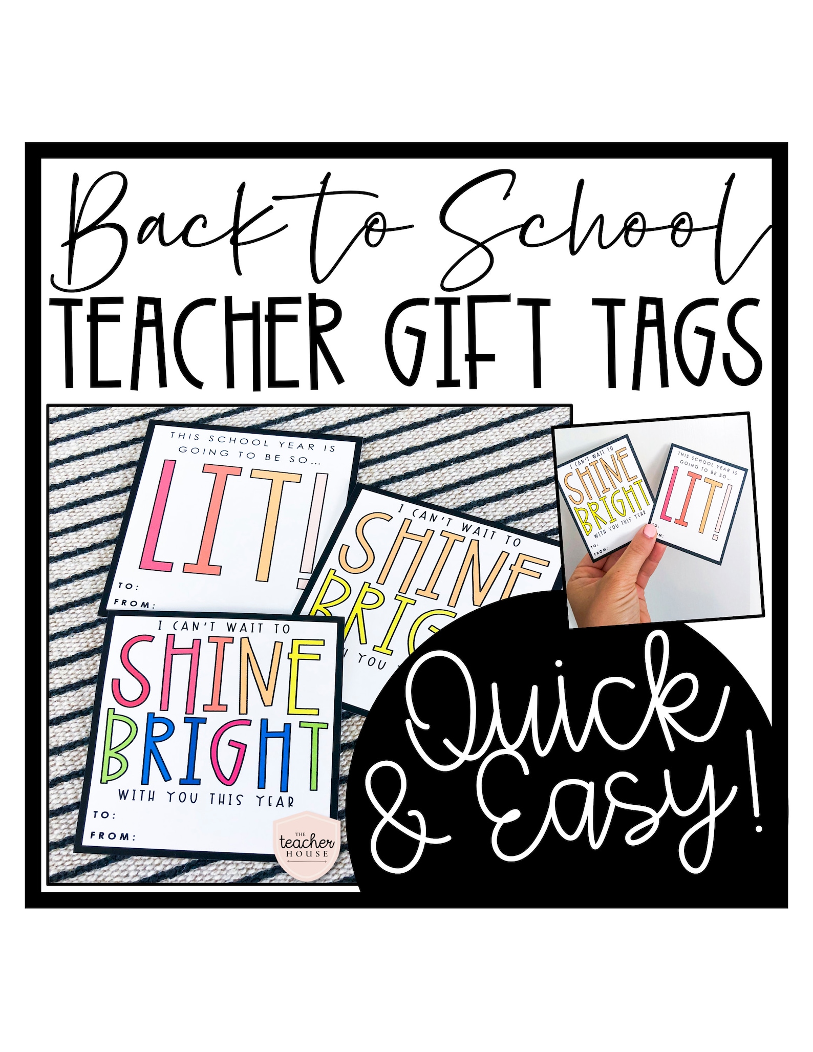 Printable Back to School Teacher Gift Tags - Etsy