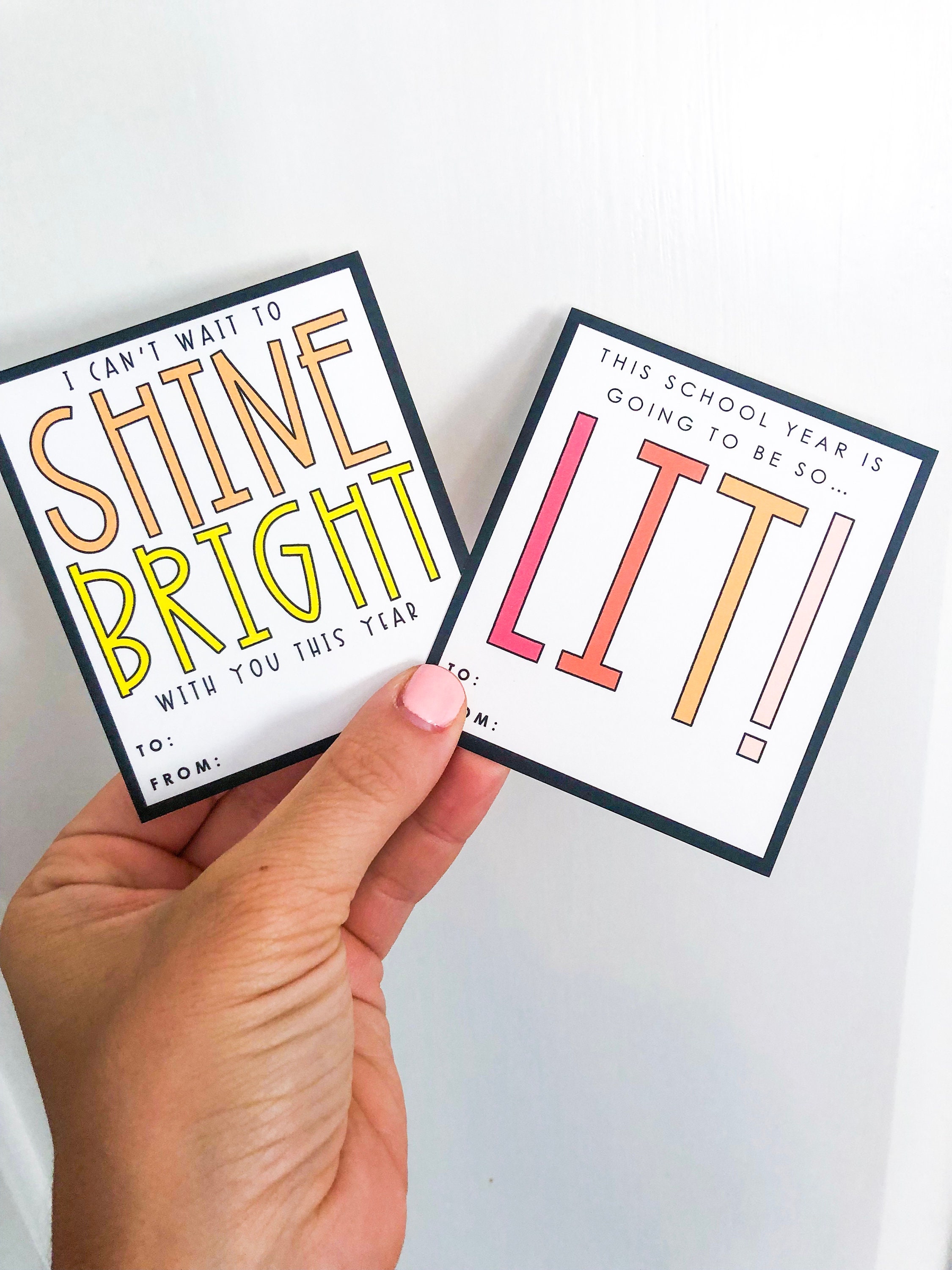 Printable Back to School Teacher Gift Tags - Etsy