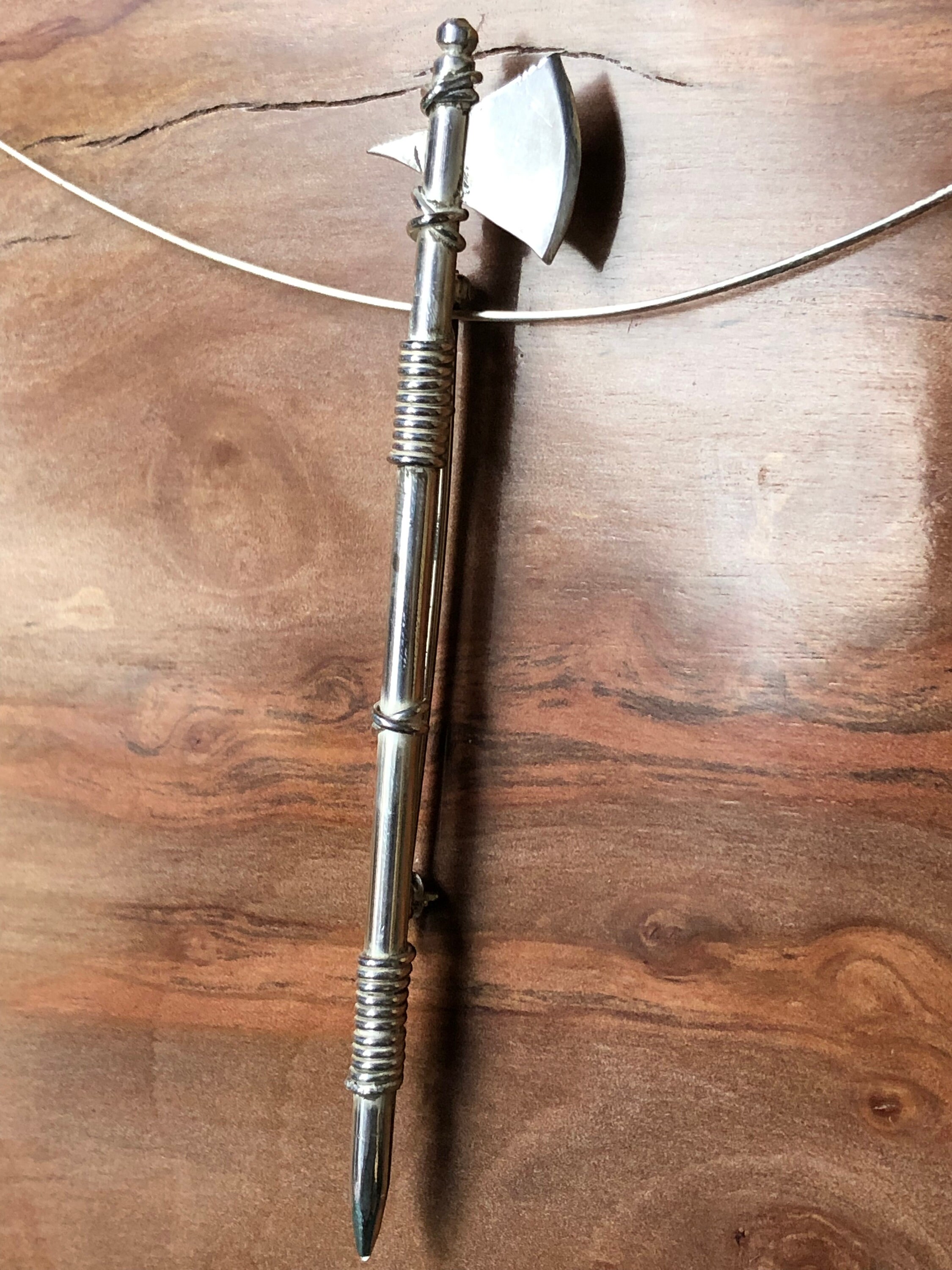 Sterling Silver Battle Axe Kilt Pin - Etsy