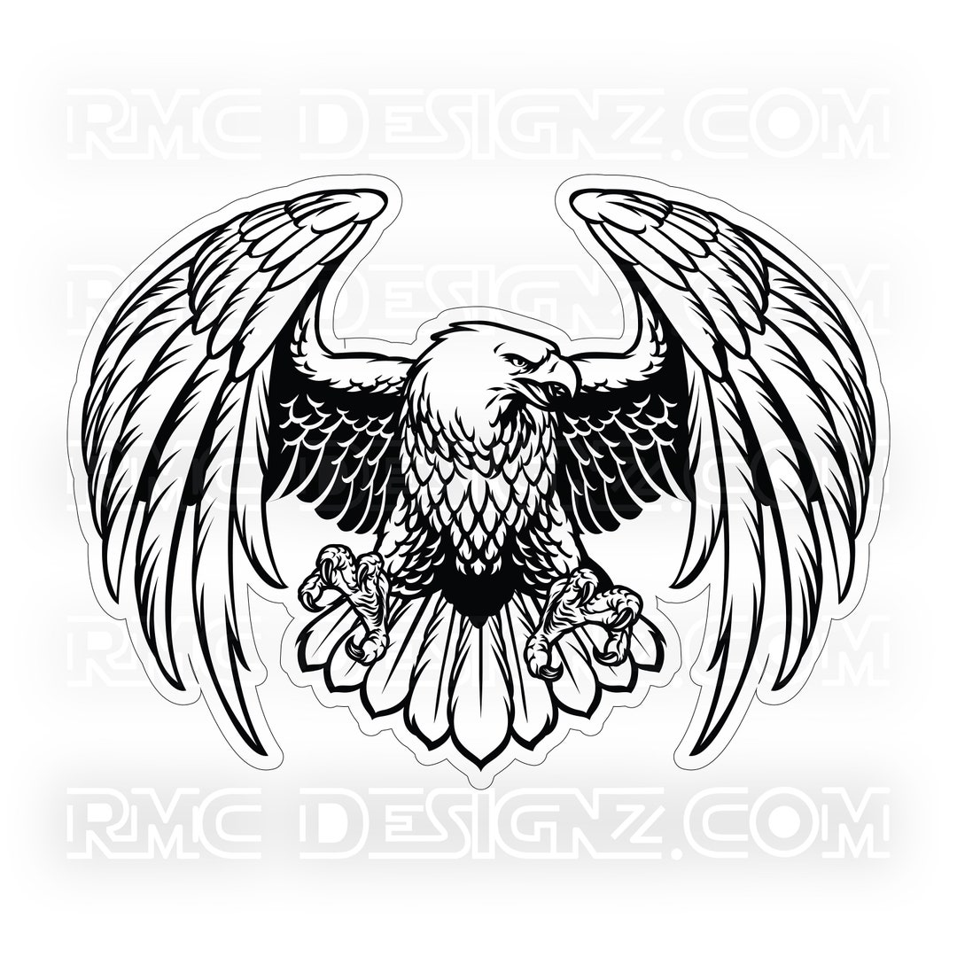 Bald Eagle - SVG File for CNC, Laser, Vinyl Machines, and More. - Etsy
