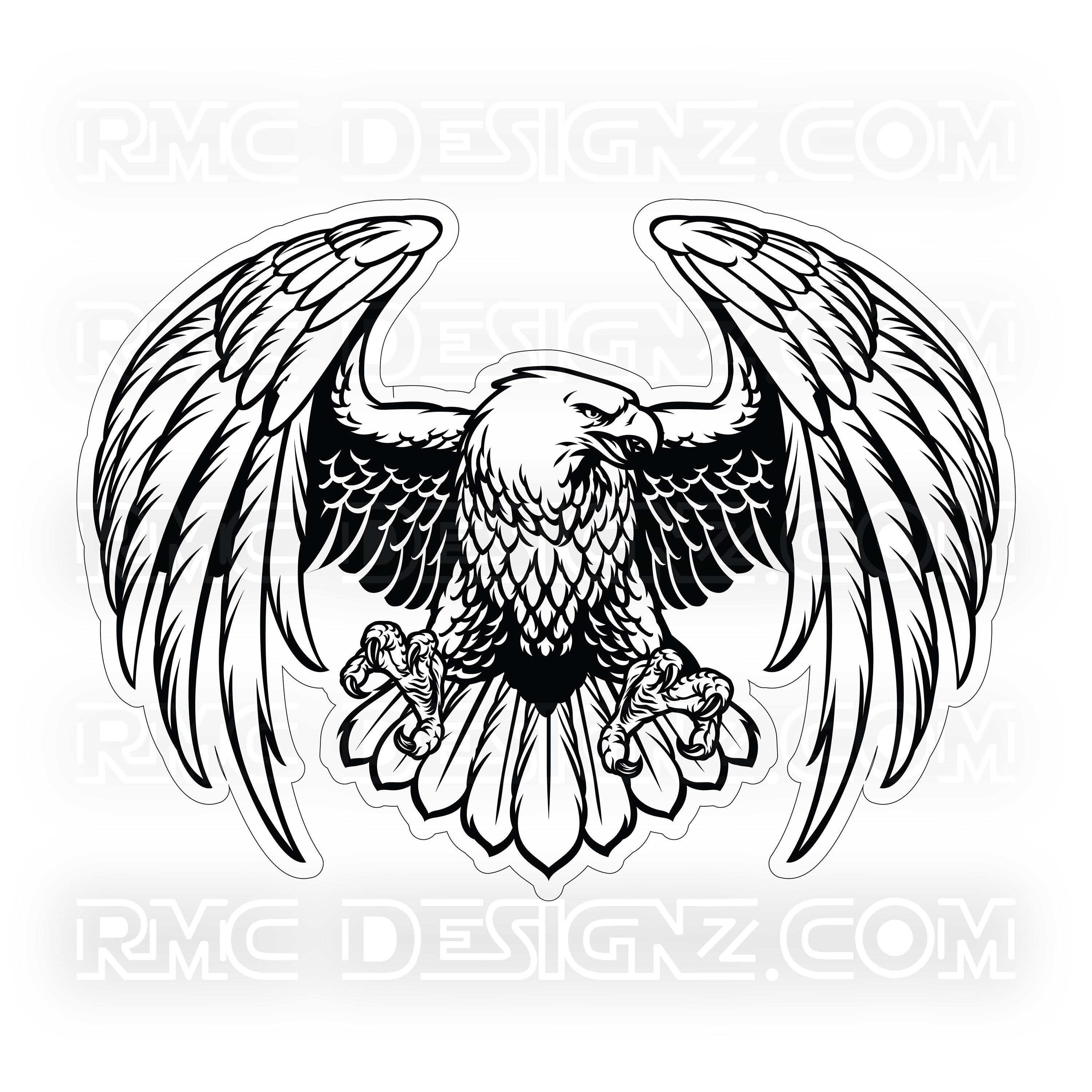 Bald Eagle - SVG File for CNC, Laser, Vinyl Machines, and More. - Etsy