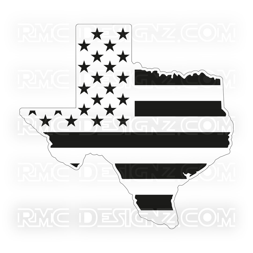 US Flag (texas Shape) - SVG File for CNC, Laser, Vinyl Machines, and ...