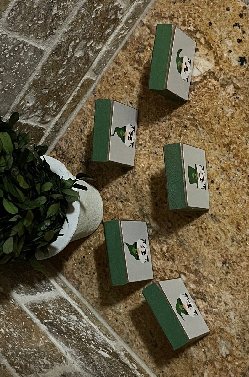 St. Patricks Day Decor. Rustic Handmade Lucky Gnome - Etsy