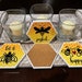 Coasters. Bee Decor. Honey Bee Ceramic Coaster. Ceramic Coasters. Set ...