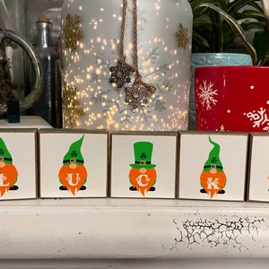 St. Patrick’s Day Decor. Rustic Handmade Lucky Gnome Decorative Mini ...