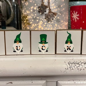 St. Patrick’s Day Decor. Rustic Handmade Lucky Gnome Decorative Mini ...